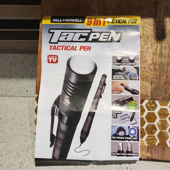 Bell Howell | Office | Bell Howell Red Tac Pen Tactical Flashlight 9 In ...